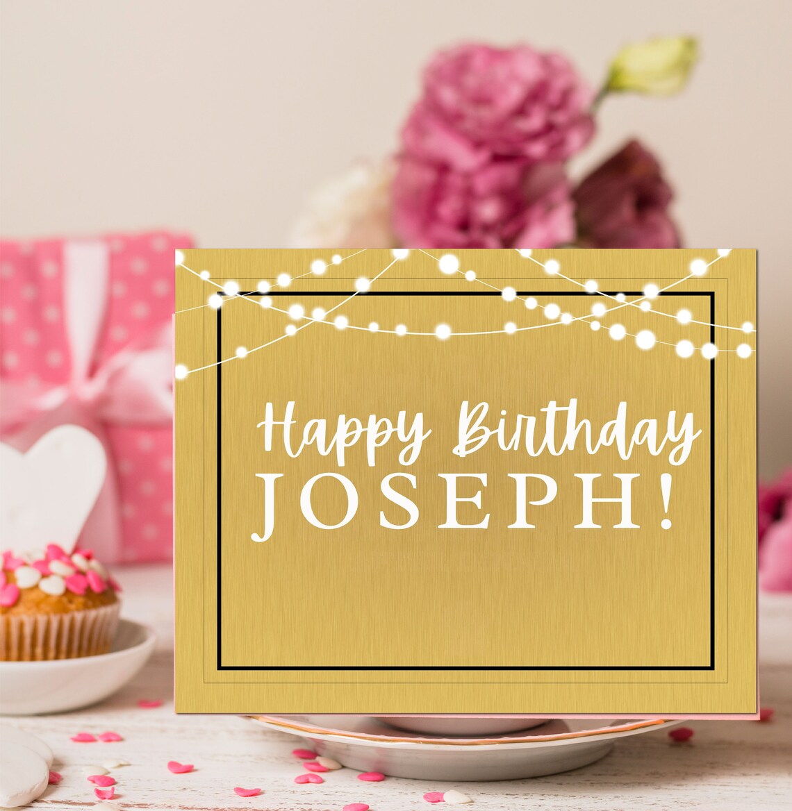 Happy Birthday Sign | Editable Canva Birthday Sign | Birthday Welcome ...
