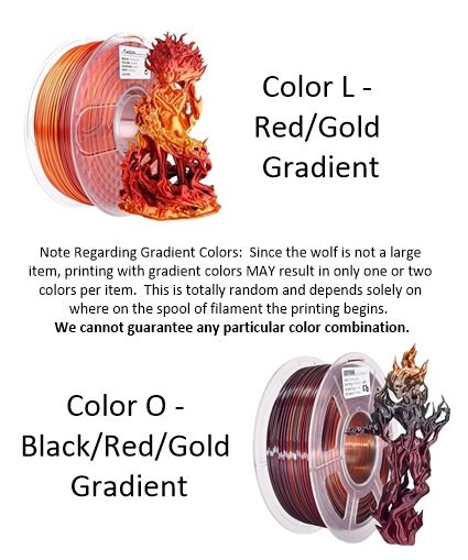 3D Printed Wolf, Cinderwolf by Cinderwing - Etsy