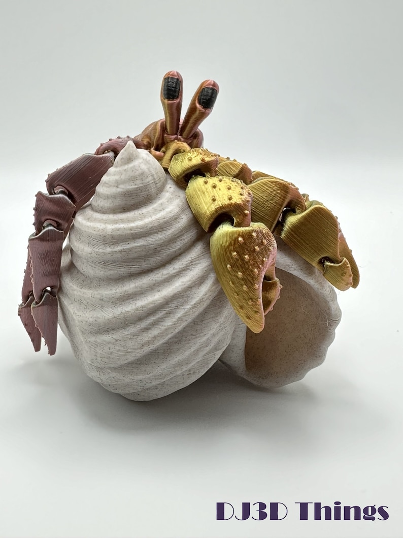 Hermit Crab and Shell, 3D Printed - Etsy