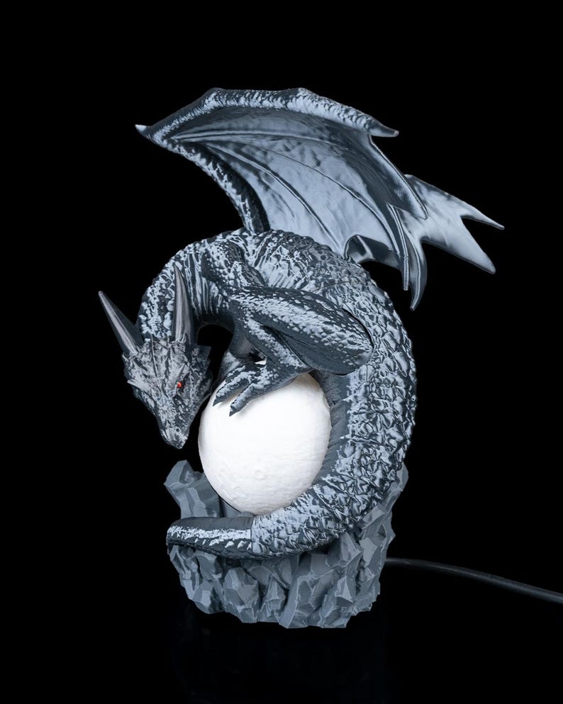 Dragon Eclipse - Table Lamp - Etsy