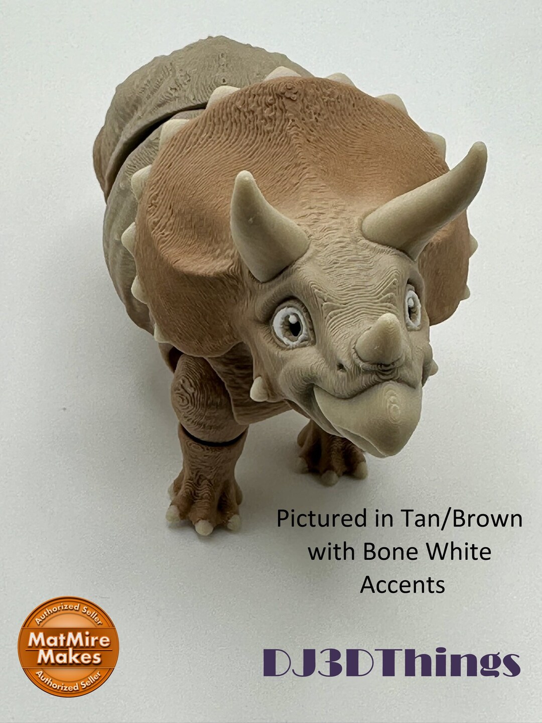 Triceratops, 3D Printed, Articulated Flexi - Etsy