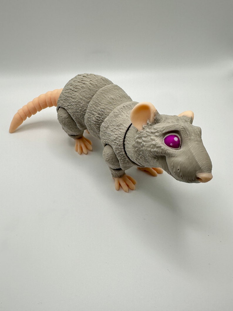 Rat Figurine, Articulated, Flexi, 3D Printed - Etsy