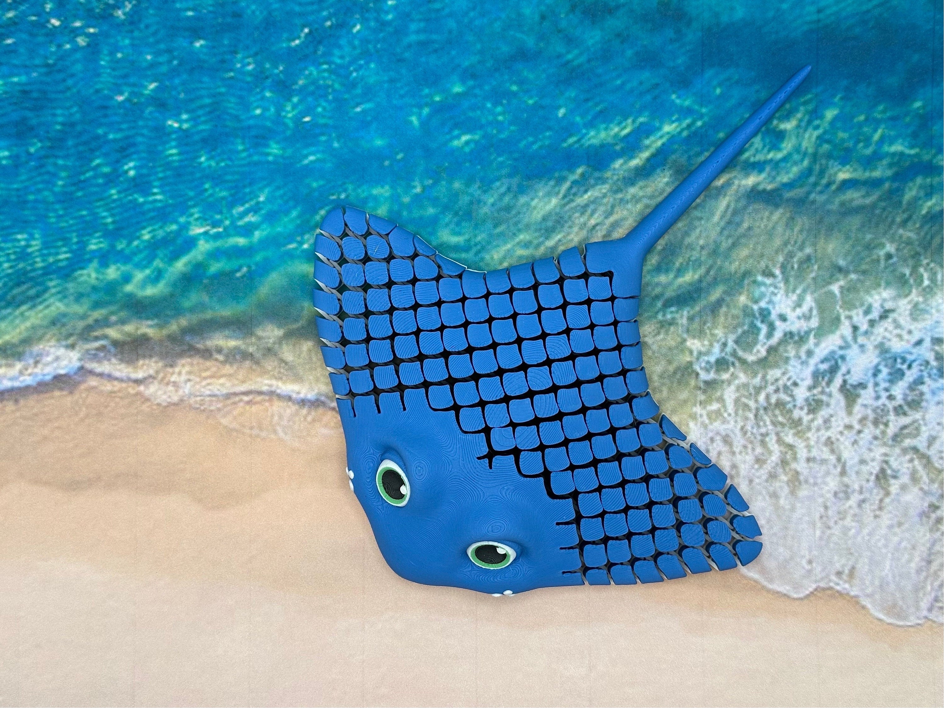 Manta Ray, 3D Printed Articulated Flexi - Etsy