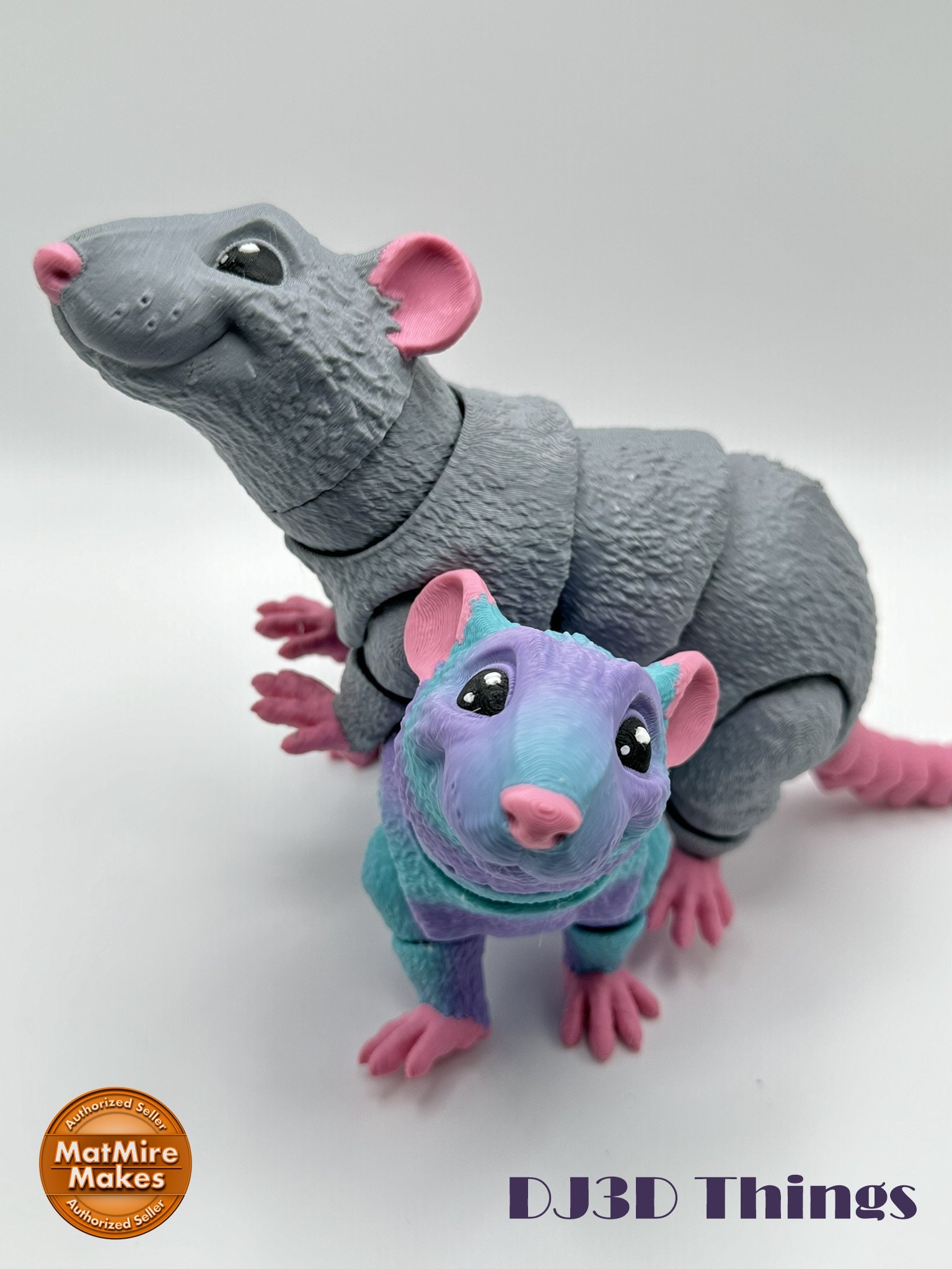 Rat Figurine, Articulated, Flexi, 3D Printed - Etsy