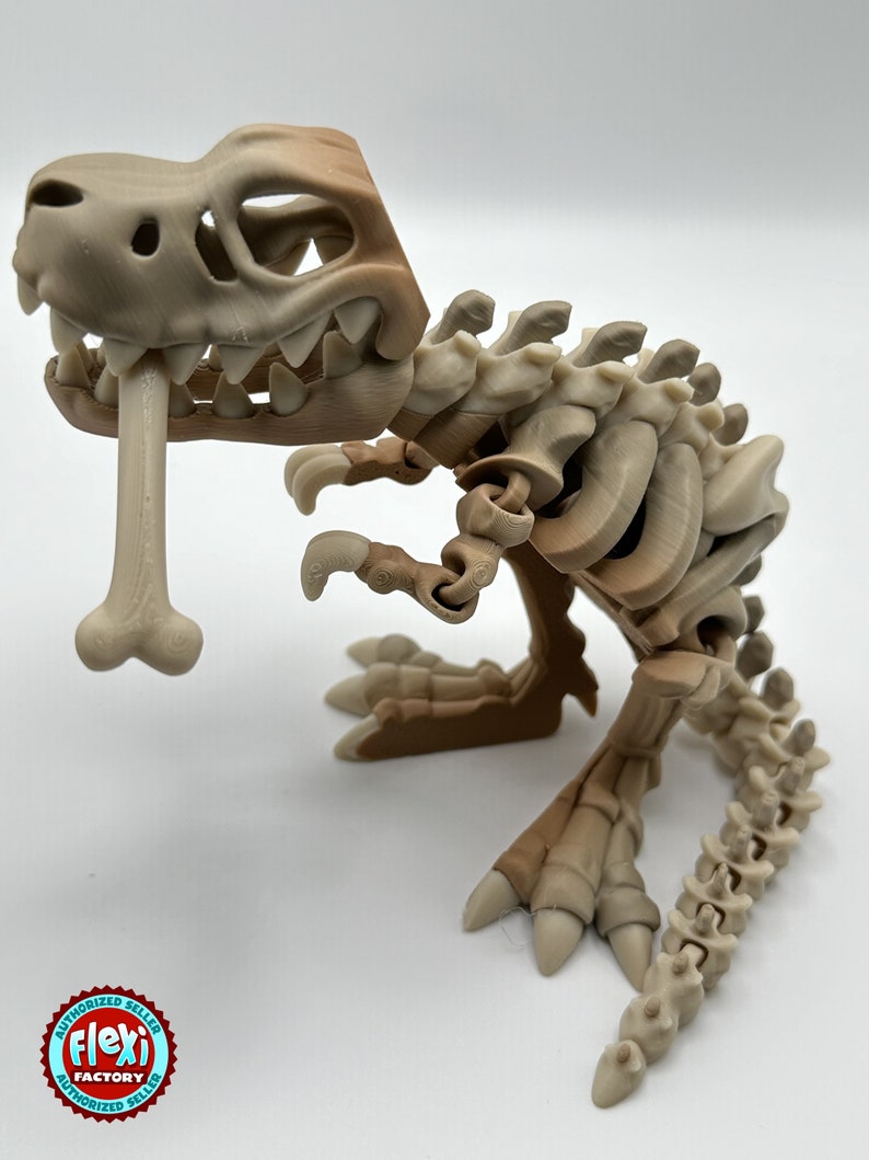 T-rex Skeleton, 3D Printed, Articulated Flexi - Etsy