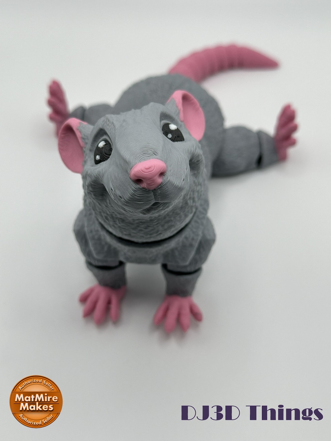 Rat Figurine, Articulated, Flexi, 3D Printed - Etsy