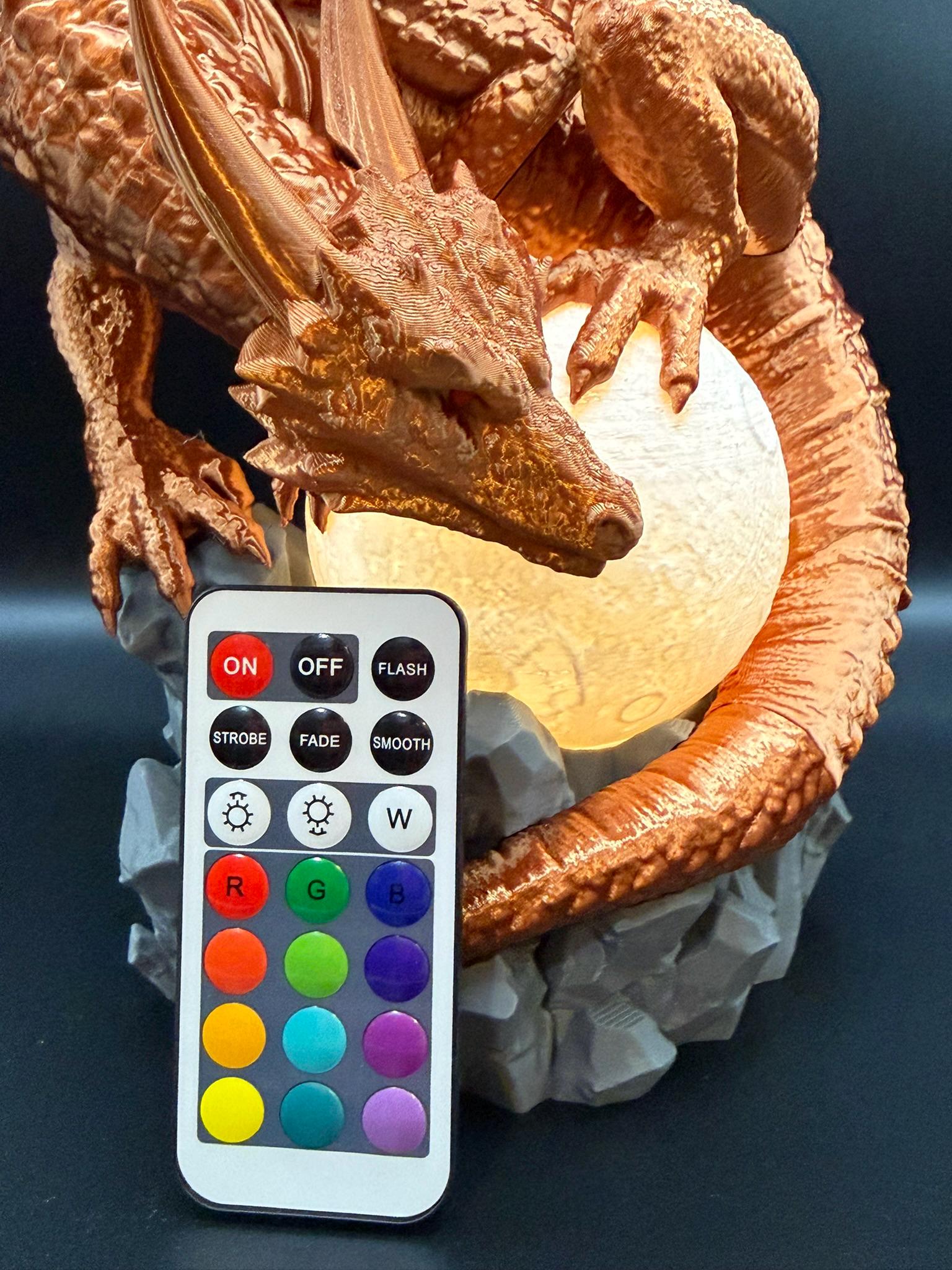 Dragon Eclipse - Table Lamp - Etsy