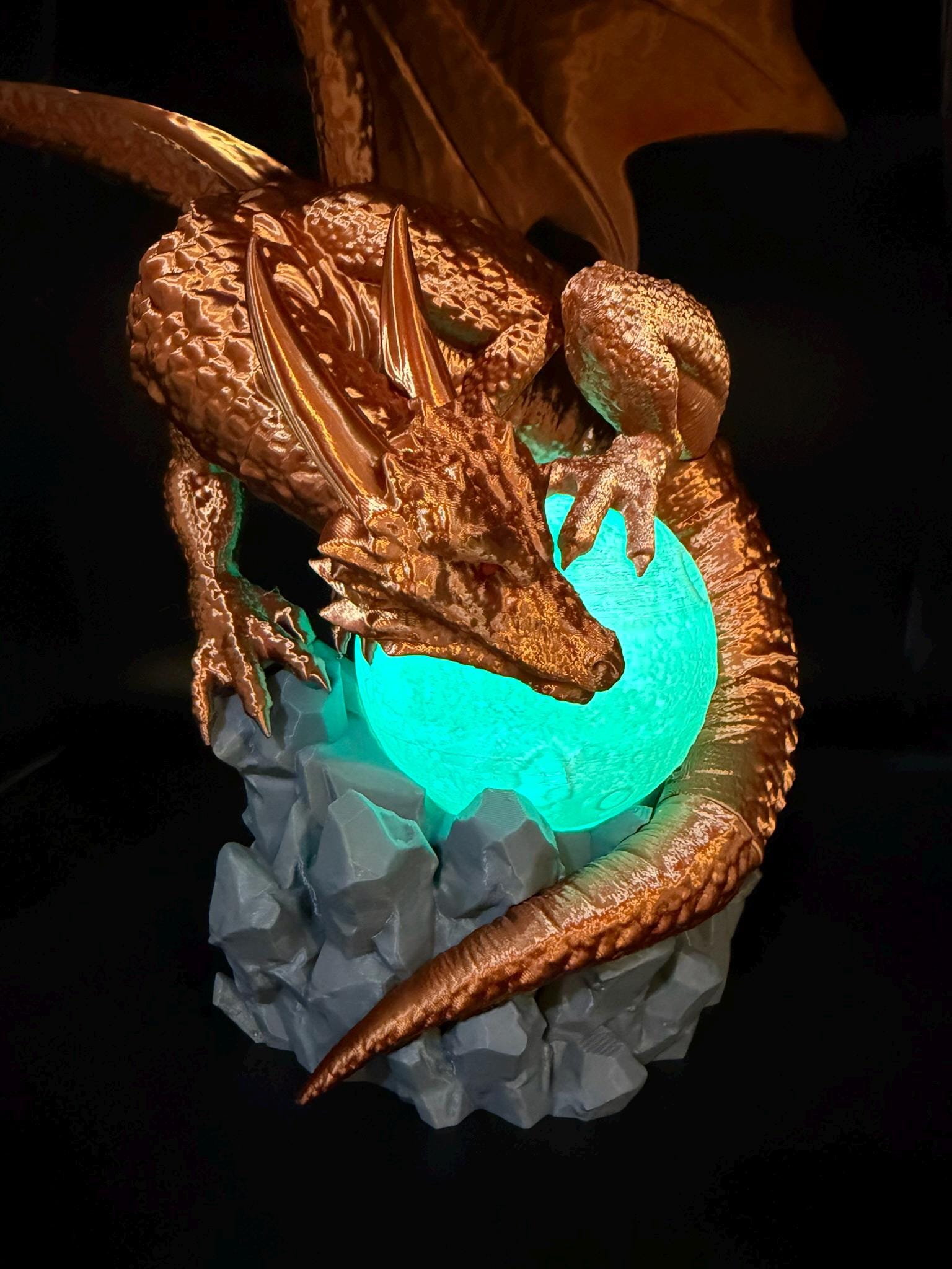 Dragon Eclipse - Table Lamp - Etsy