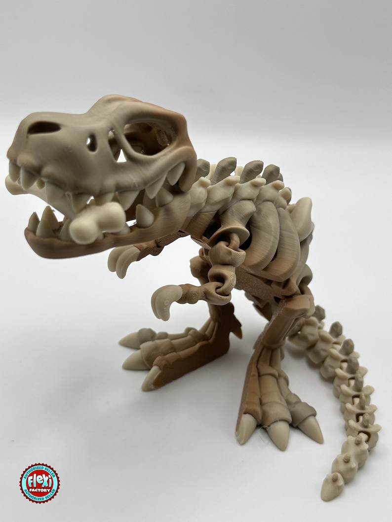 T-rex Skeleton, 3D Printed, Articulated Flexi - Etsy