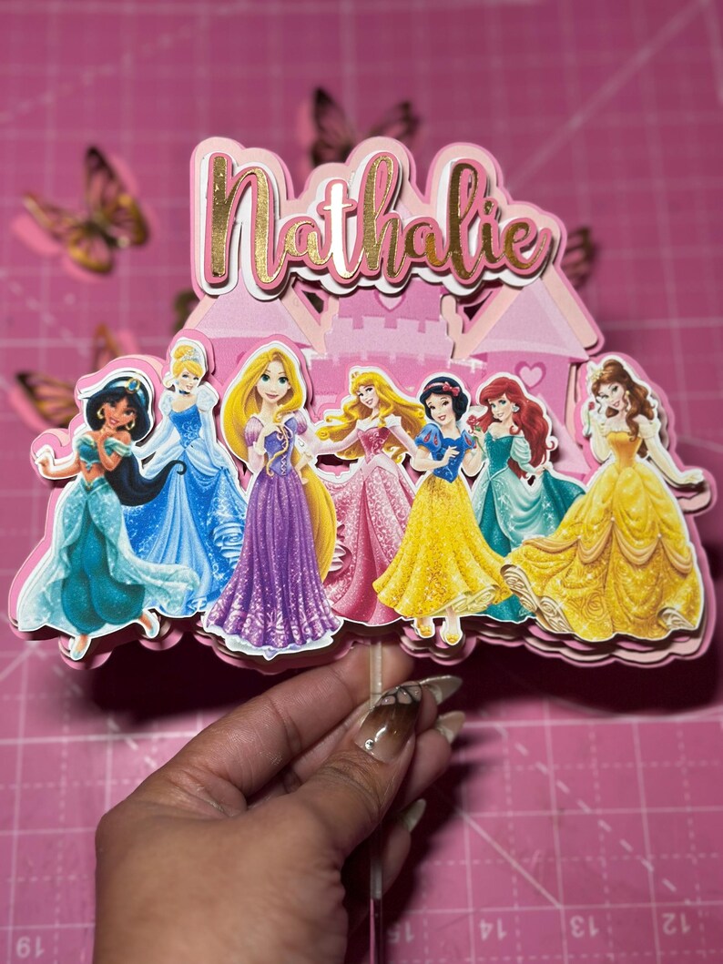 Princess 3d Cake Topper - Etsy