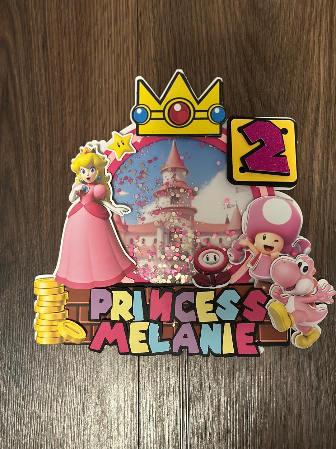 Princess Peach Cake Topper - Etsy