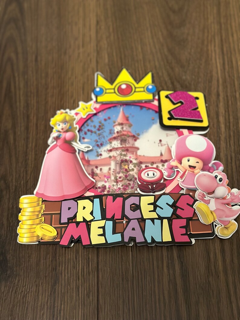 Princess Peach Cake Topper - Etsy