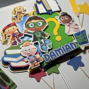 Super Why Birthday Cake Topper – Custom Superhero Party Decoration - Etsy