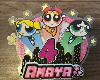 Cake Topper Power Puff Girls - Etsy