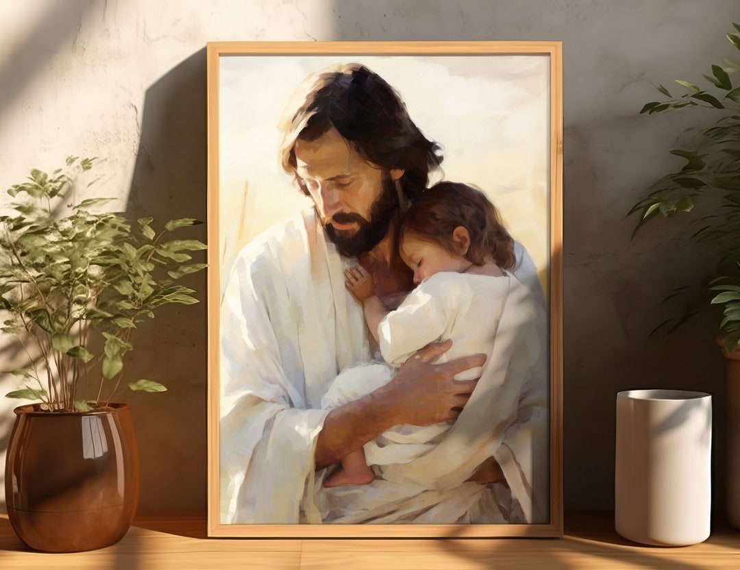 Child of God Jesus and Child Painting Digital Download Christian Art ...