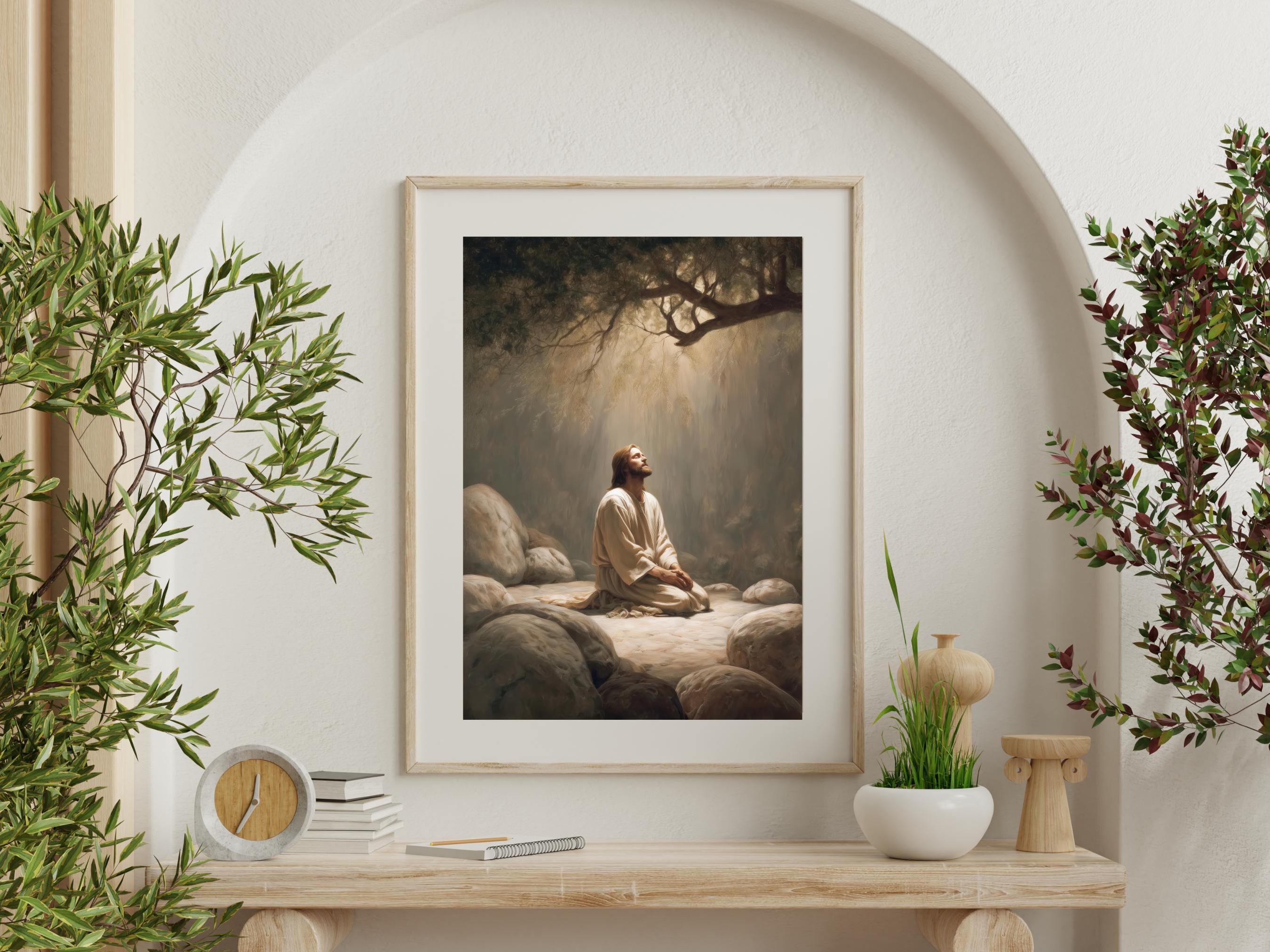 Garden of Gethsemane | Jesus Praying | Jesus Christ | Easter Painting ...