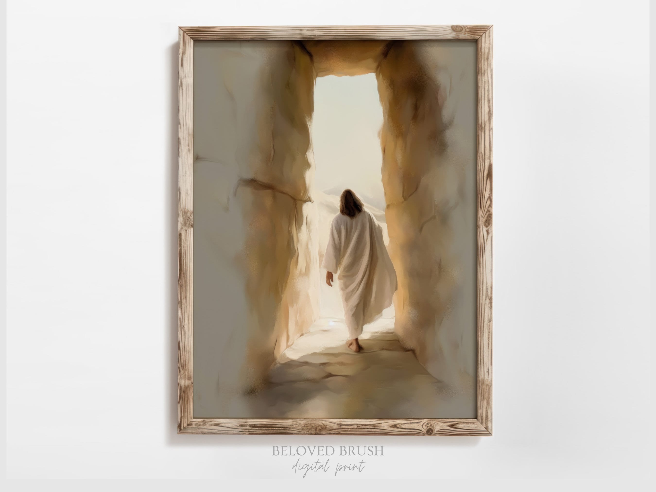 He is Risen | Digital Download | Easter Painting | Jesus Christ | Death ...