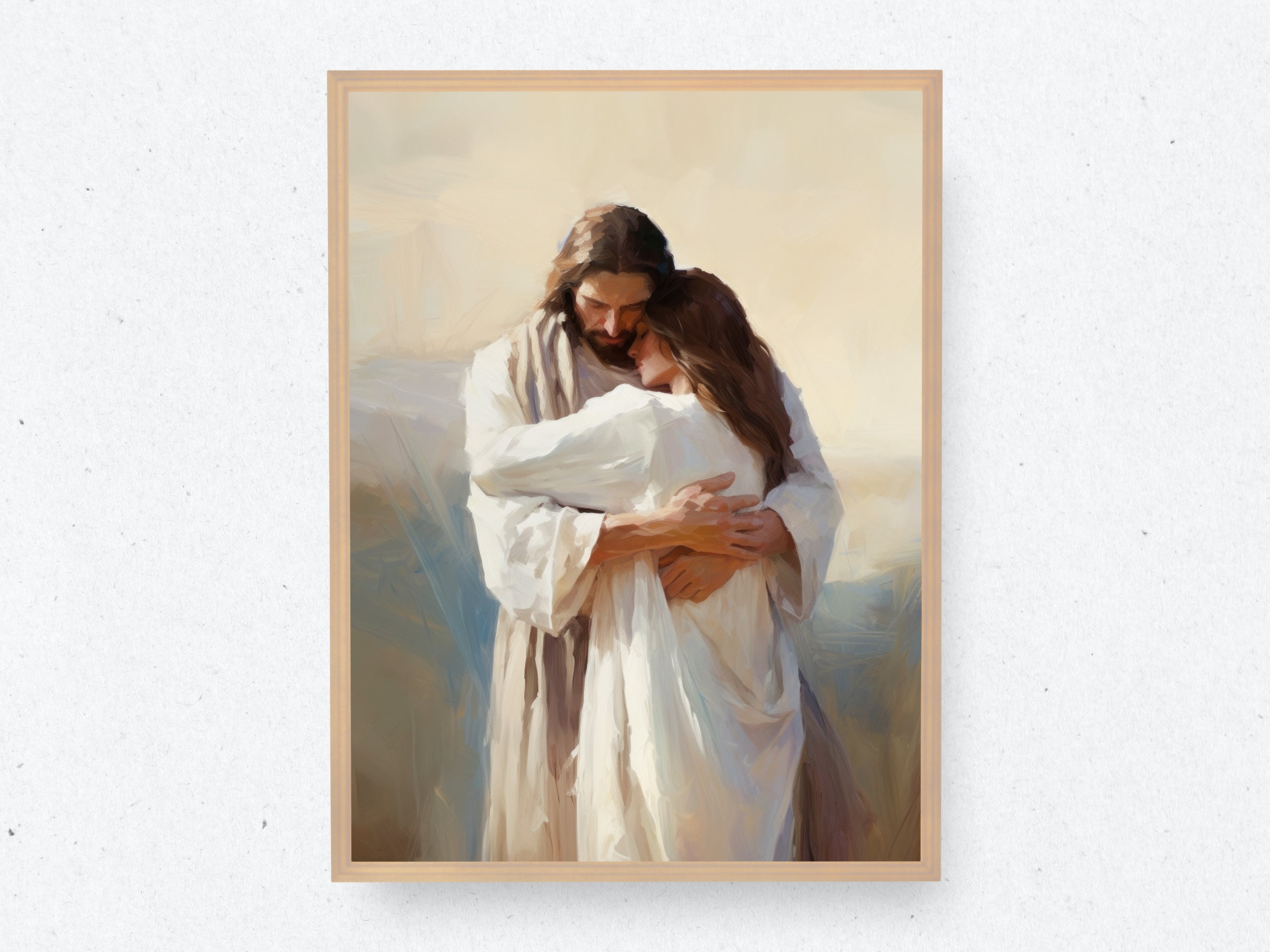 Arms of Mercy | Jesus Embracing Woman | Digital Download | Jesus ...