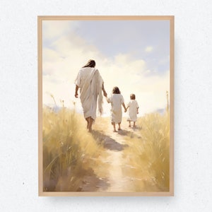The Way He Leads | Jesus and Child | Digital Download | Christian Wall ...