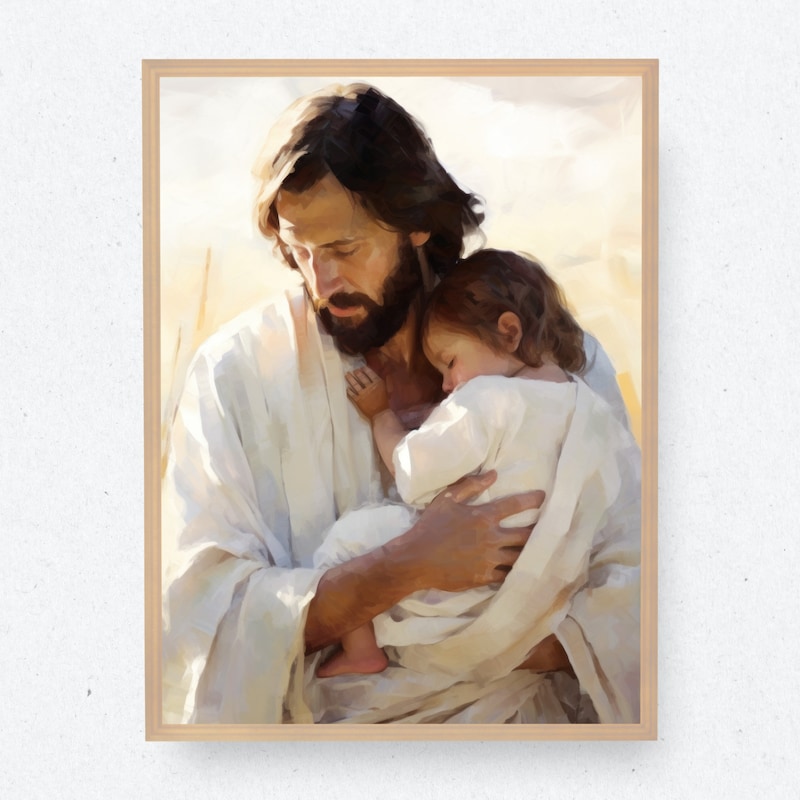 Jesus With Children Paintings - Etsy