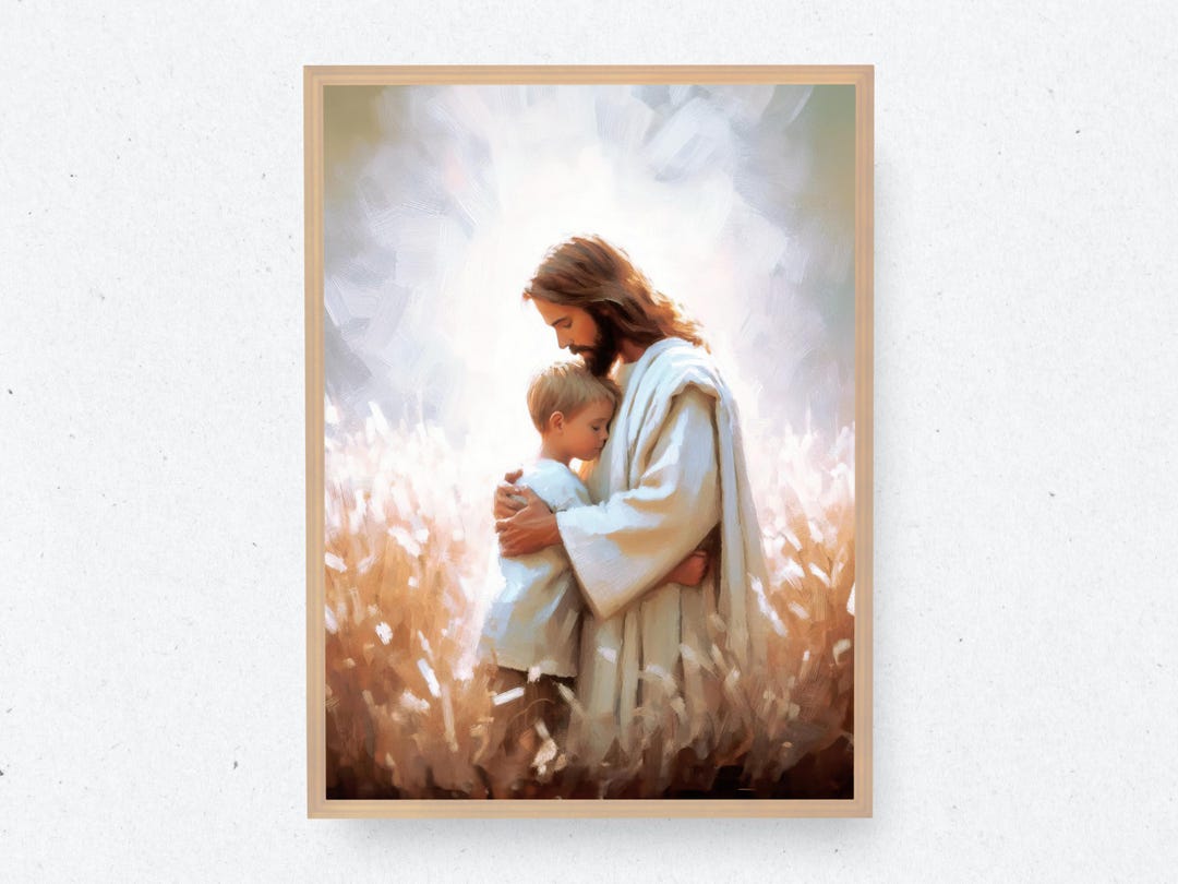 Jesus and Little Boy | Jesus and Child | Jesus and Kids | Christian ...