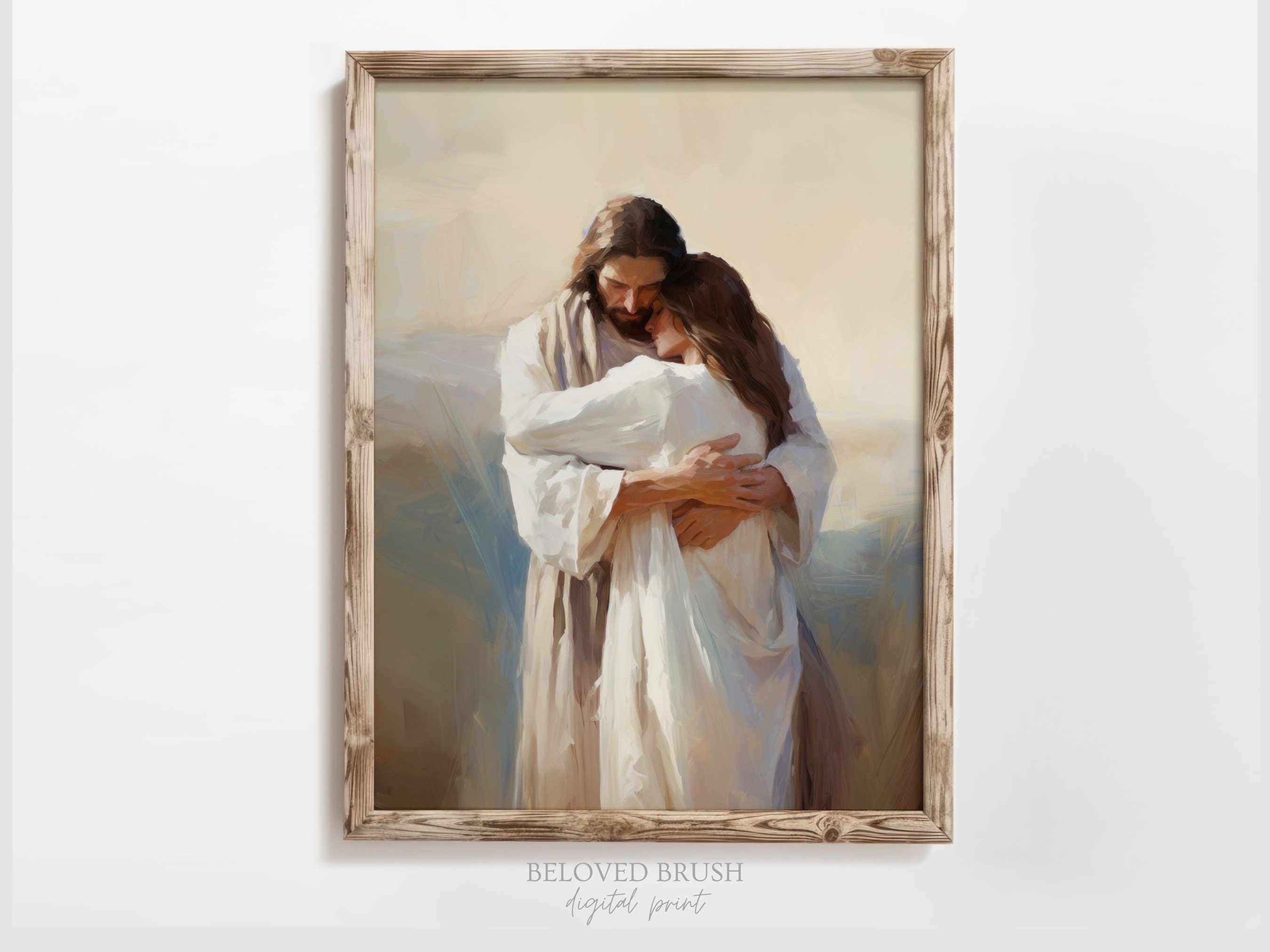 Arms of Mercy | Jesus Embracing Woman | Digital Download | Jesus ...
