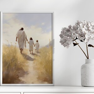 The Way He Leads | Jesus and Child | Digital Download | Christian Wall ...