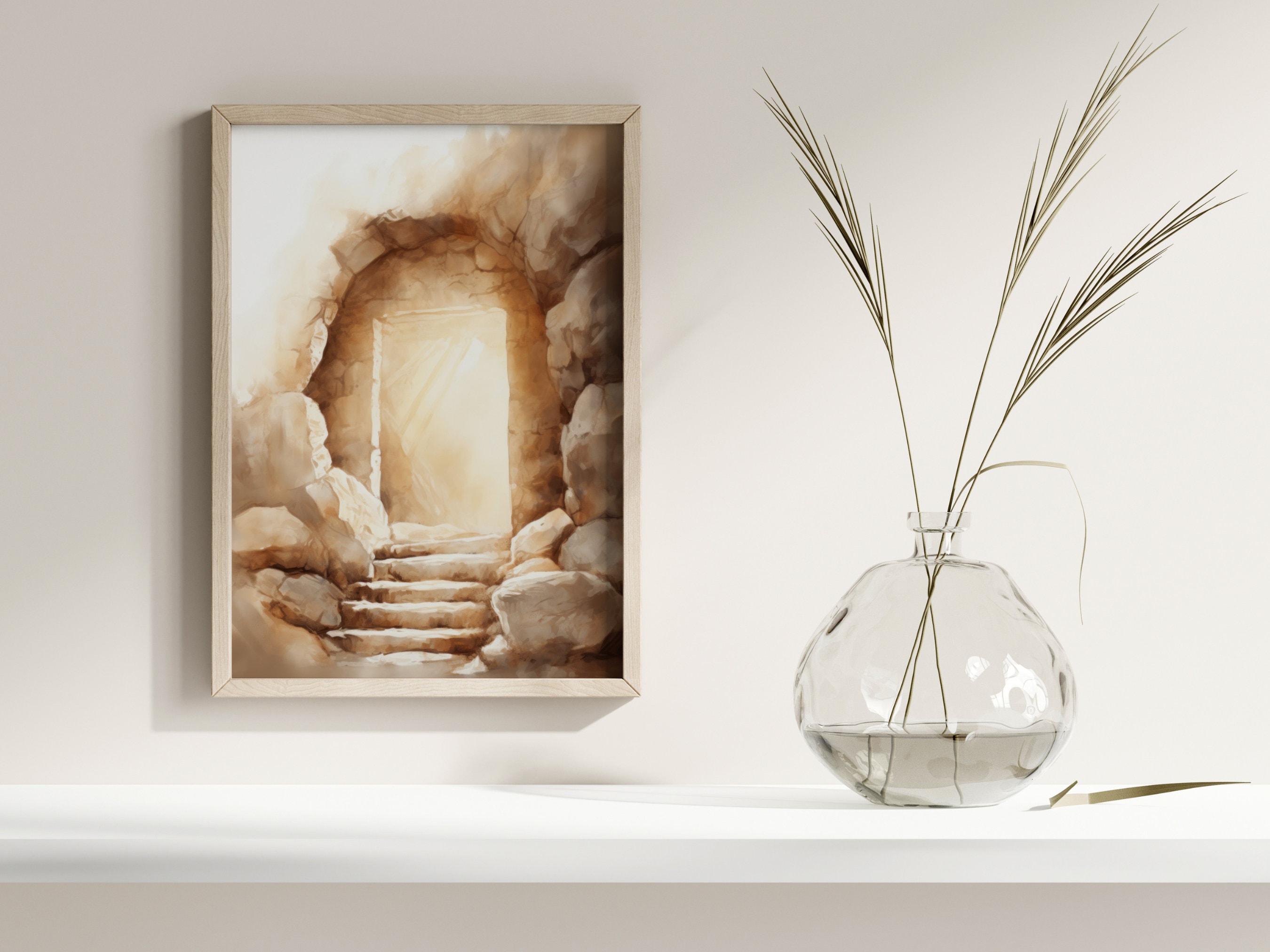 He is Risen | Digital Download | Jesus Christ Resurrected | Jesus Tomb ...