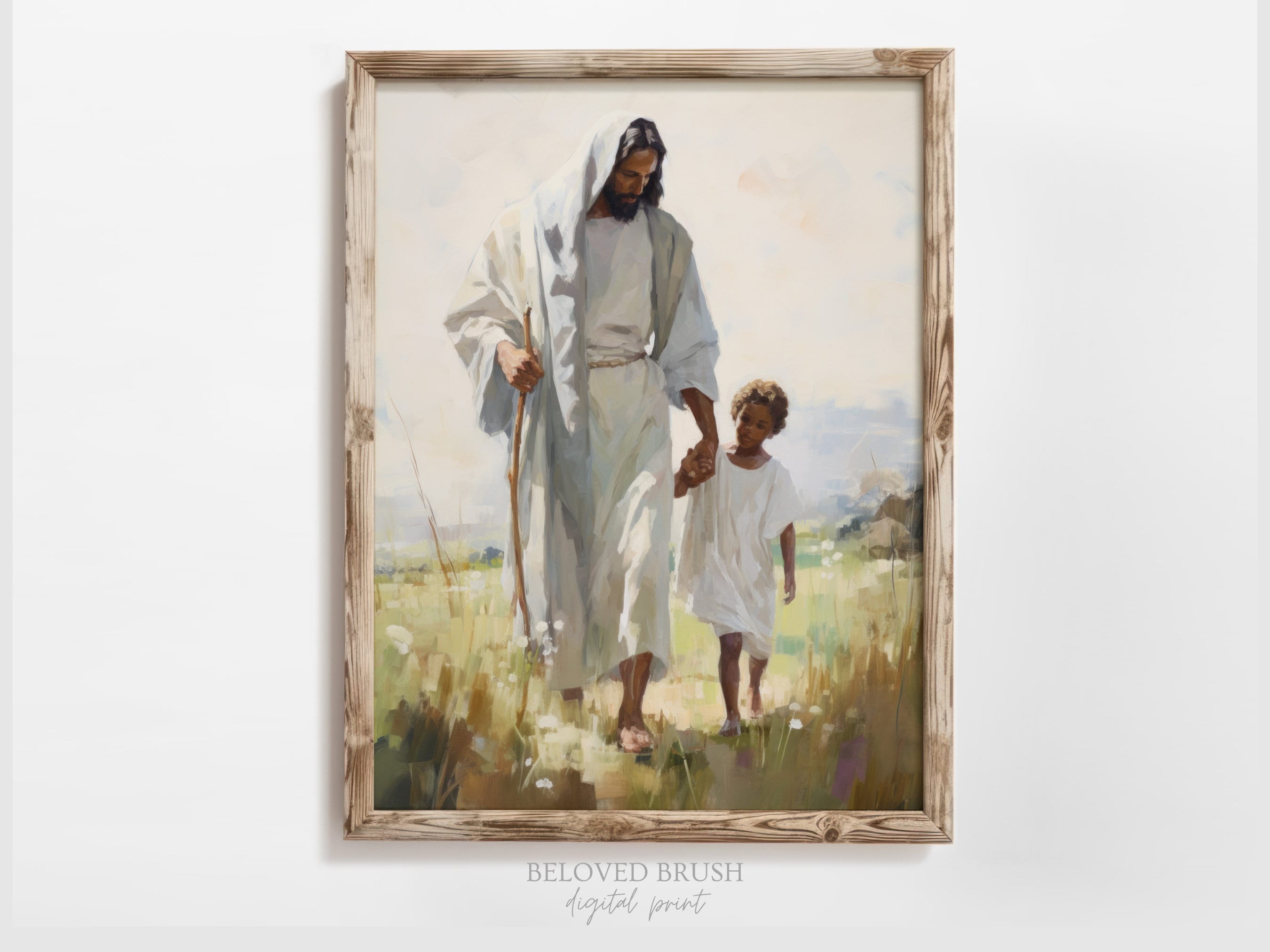 Peace in Christ | Jesus and Black Child | Digital Download | Christian ...