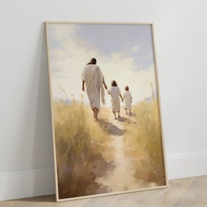 The Way He Leads | Jesus and Child | Digital Download | Christian Wall ...