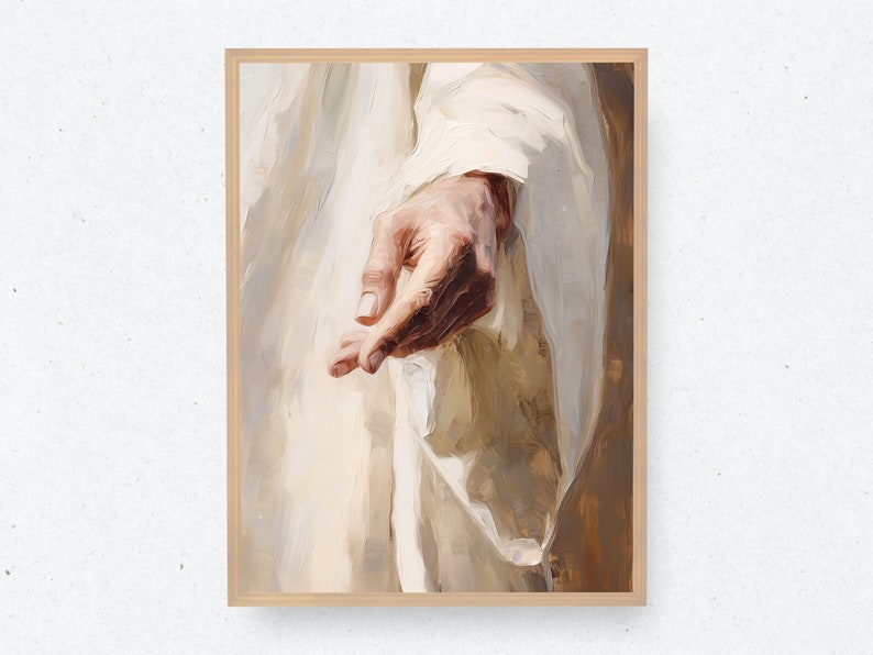 Jesus Portrait, Christian Wall Art, Jesus Hand, God, Jesus Painting ...