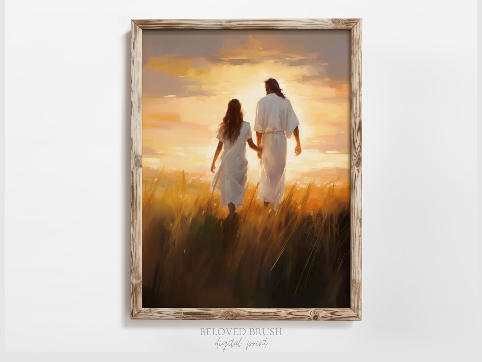 Jesus and Woman Holding Hands | Follow Me | Digital Download | Walk ...