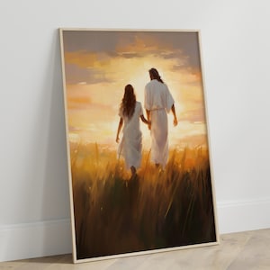 Jesus and Woman Holding Hands | Follow Me | Digital Download | Walk ...