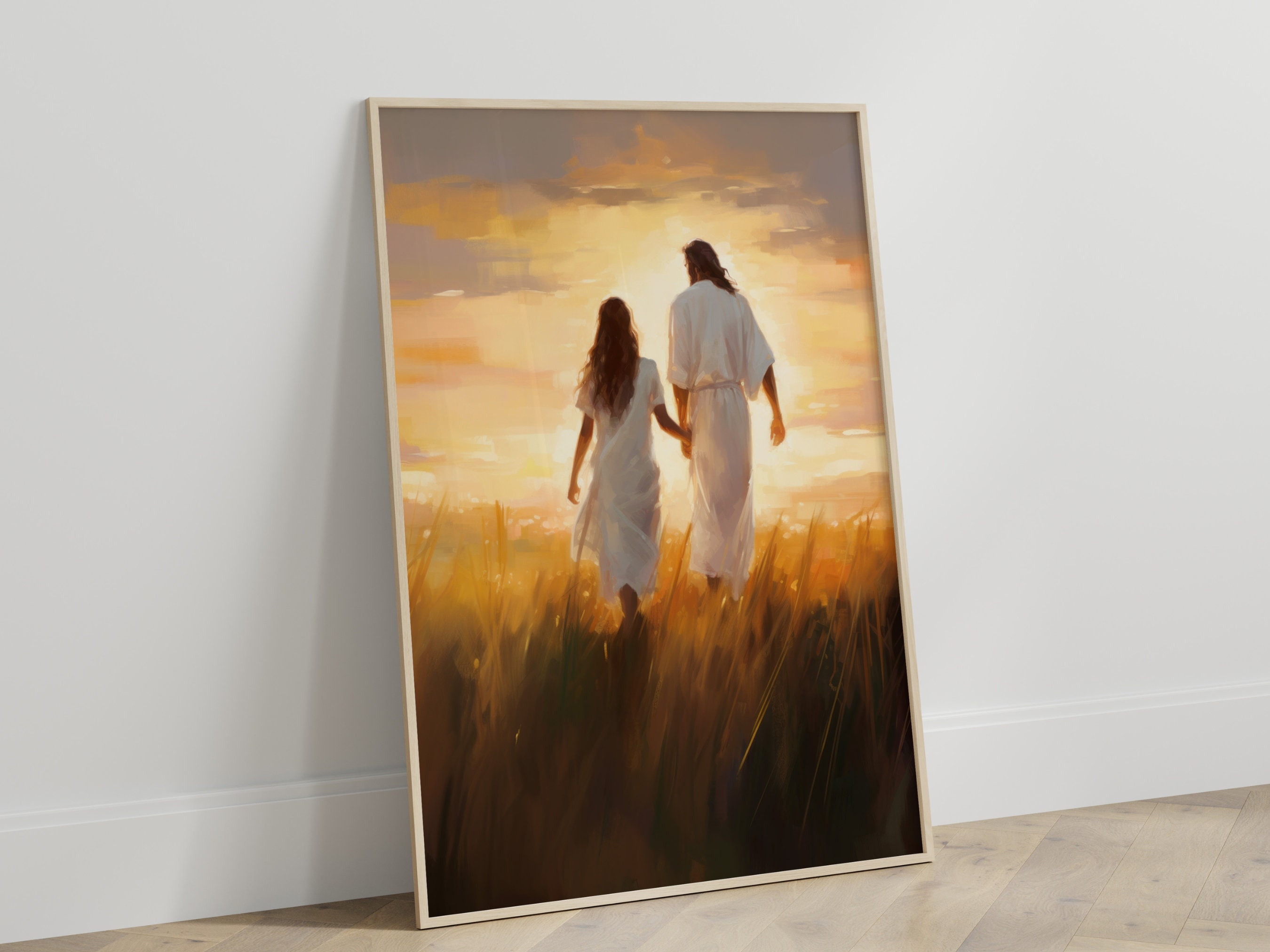 Jesus and Woman Holding Hands | Follow Me | Digital Download | Walk ...