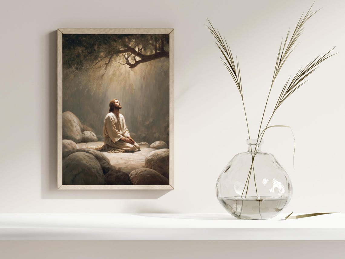 Garden of Gethsemane | Jesus Praying | Jesus Christ | Easter Painting ...