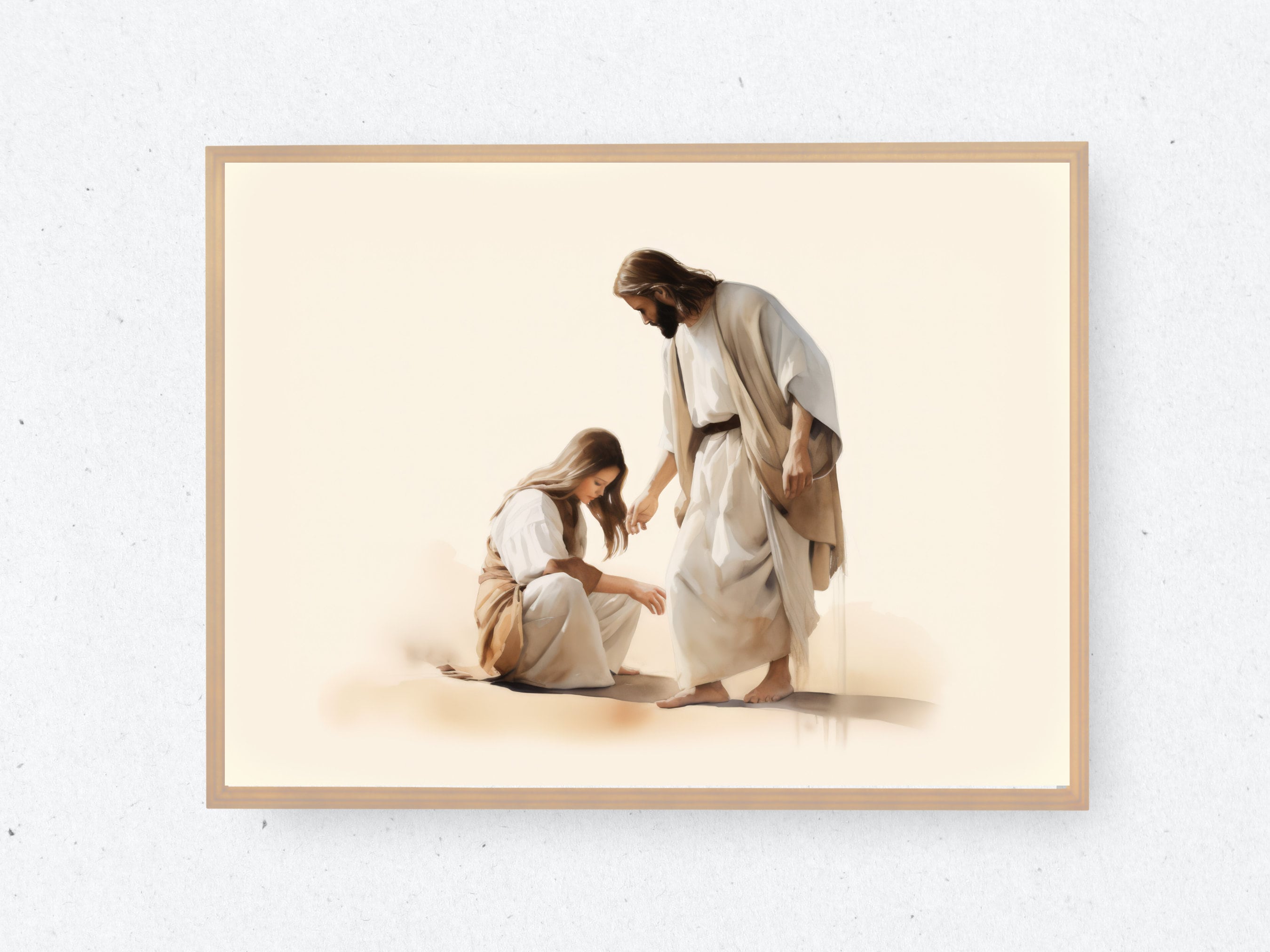 Jesus Heals A Sick Woman | Woman Touched the Hem of Jesus Garment ...