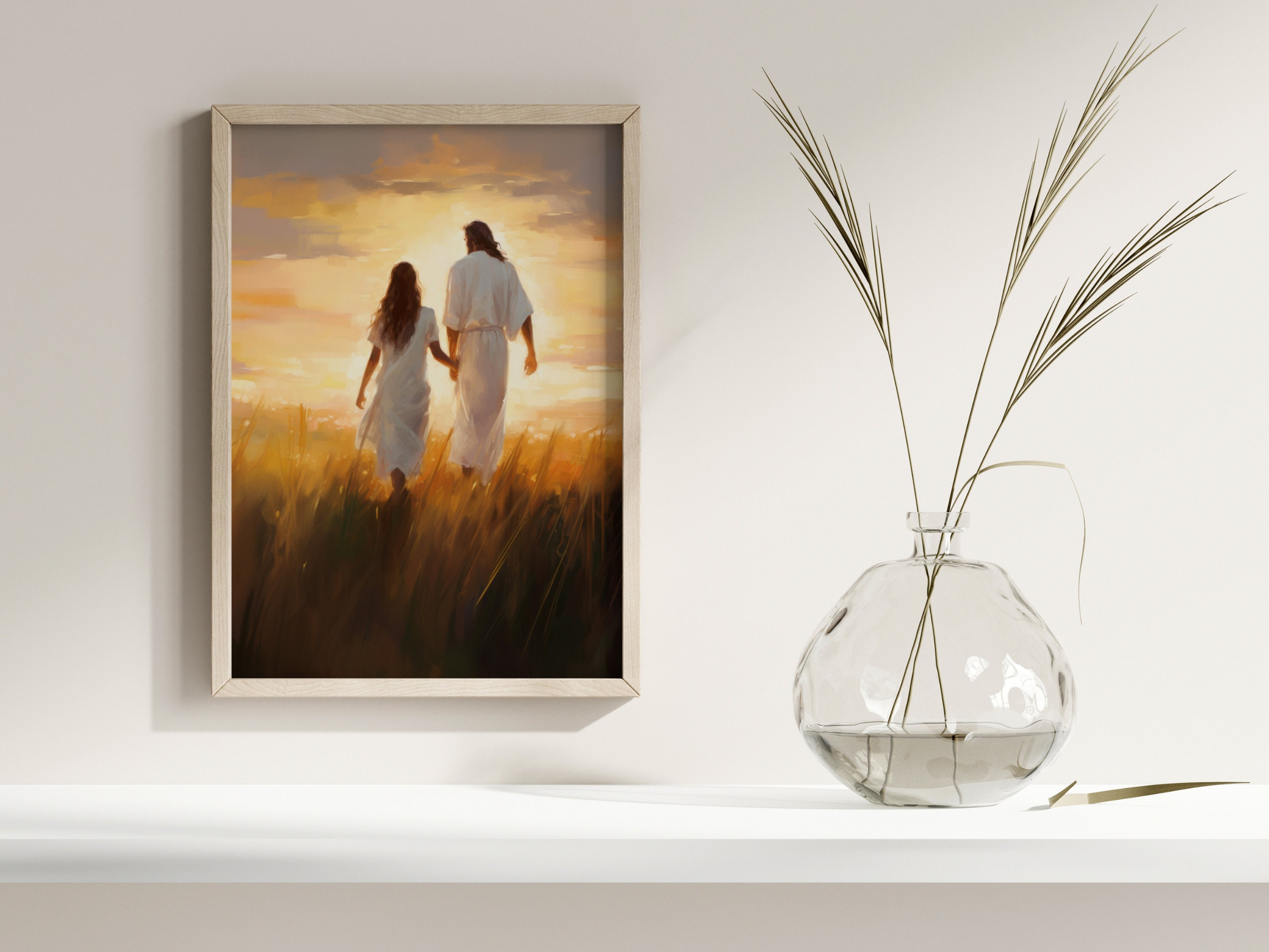 Jesus and Woman Holding Hands | Follow Me | Digital Download | Walk ...