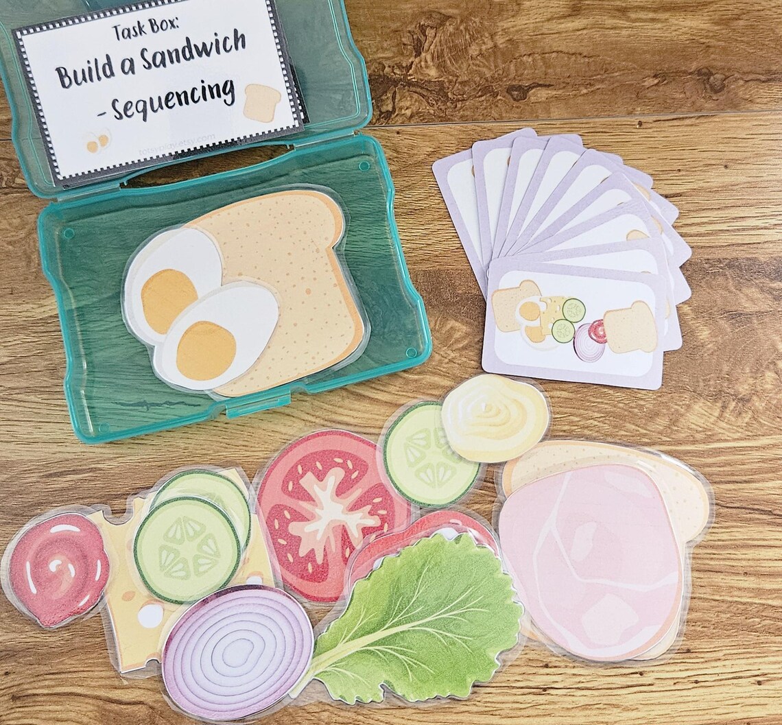 Build a Sandwich Task Box for Preschoolers | Hands-on Fine Motor ...
