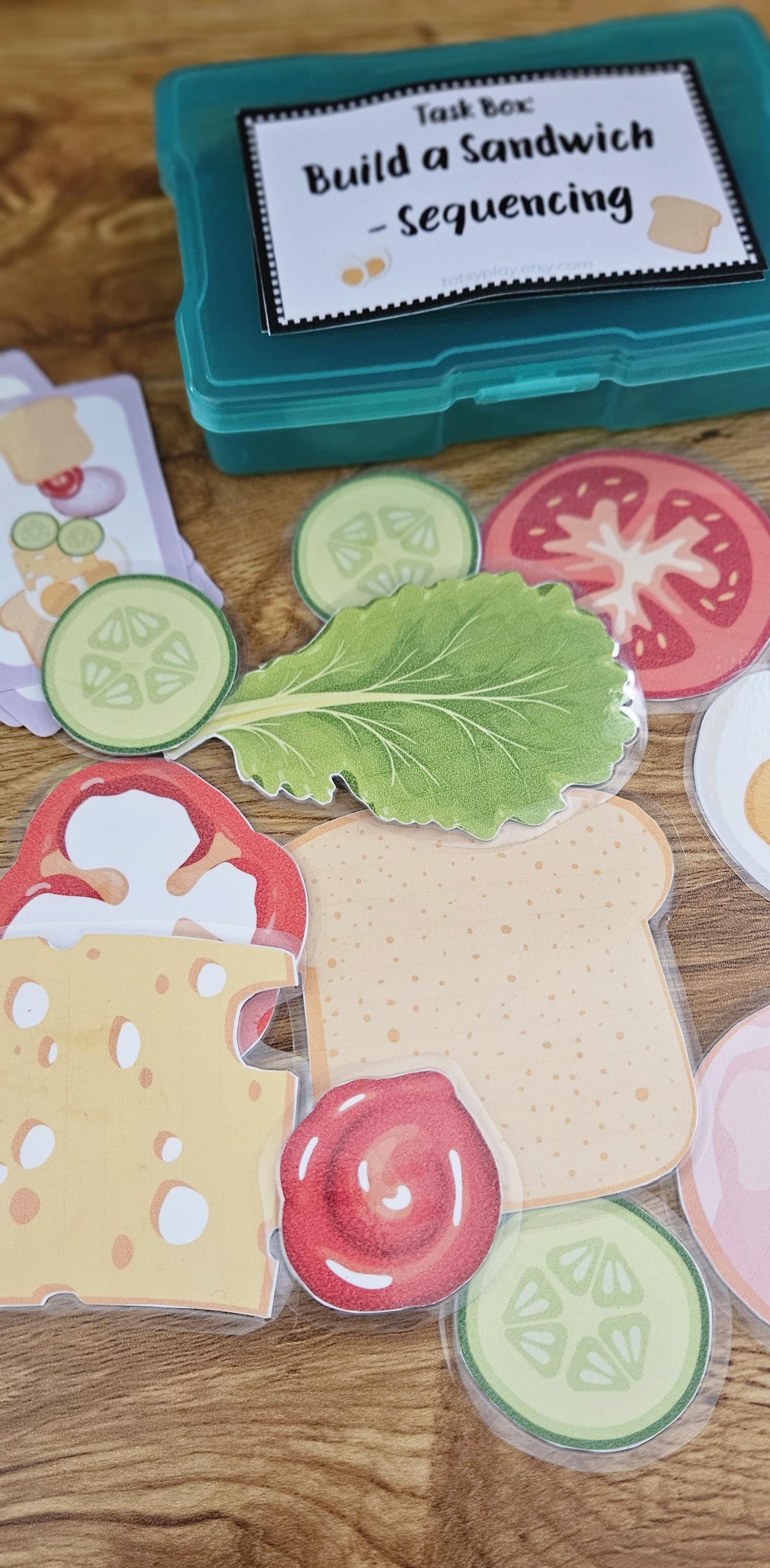 Build a Sandwich Task Box for Preschoolers | Hands-on Fine Motor ...