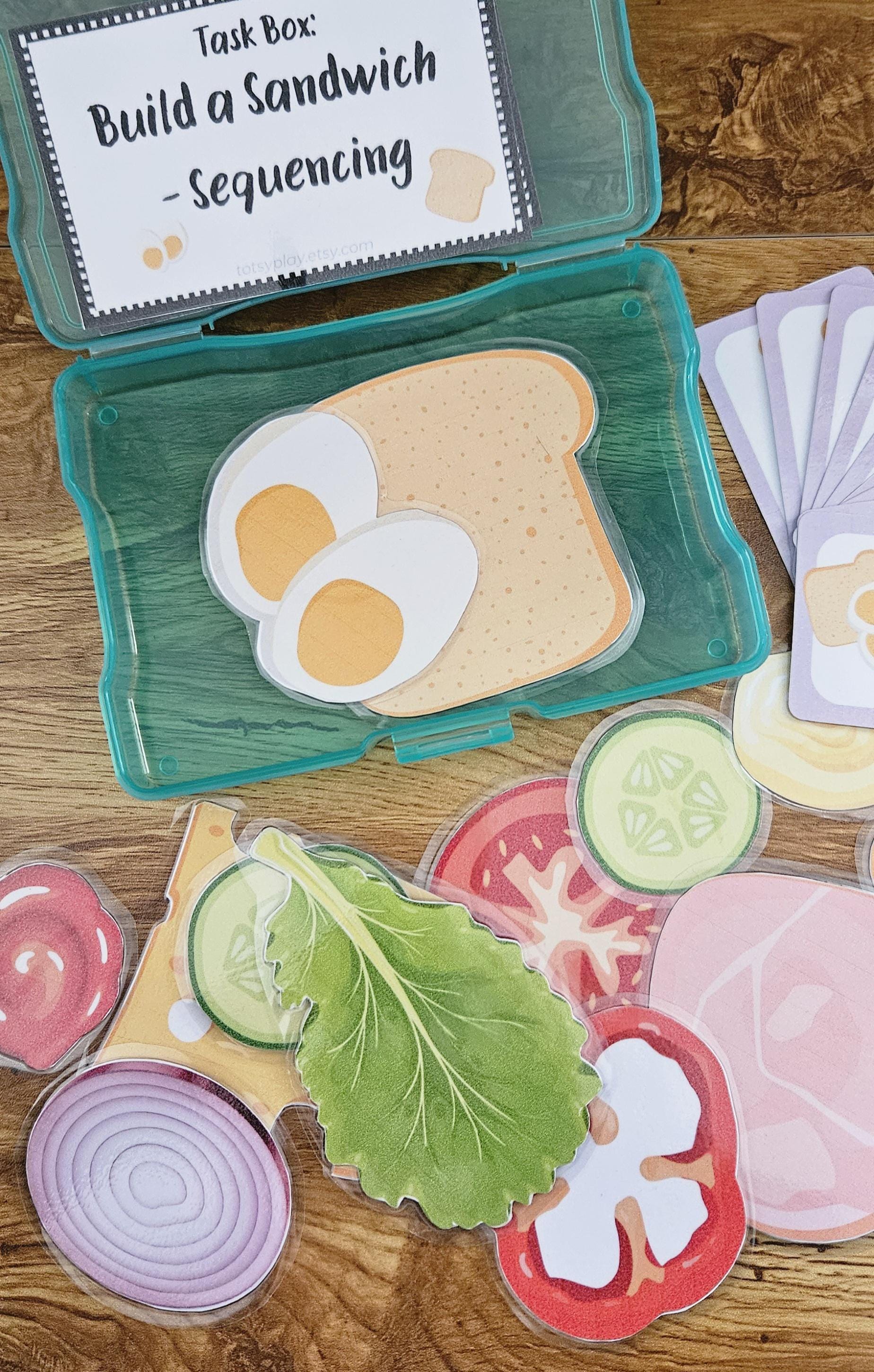 Build a Sandwich Task Box for Preschoolers | Hands-on Fine Motor ...