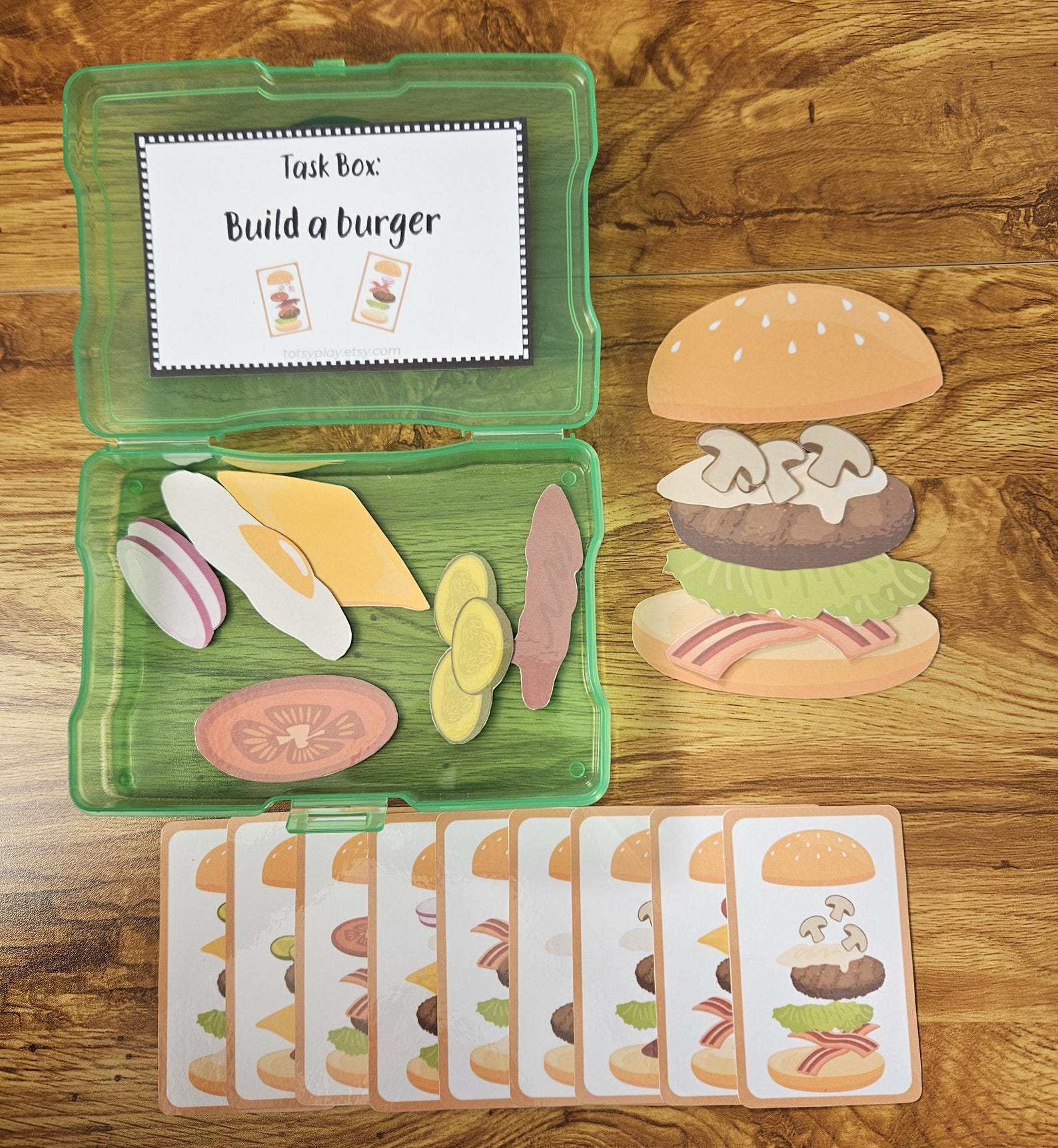 Build a Burger Task Box for Preschoolers | Hands-on Fine Motor ...