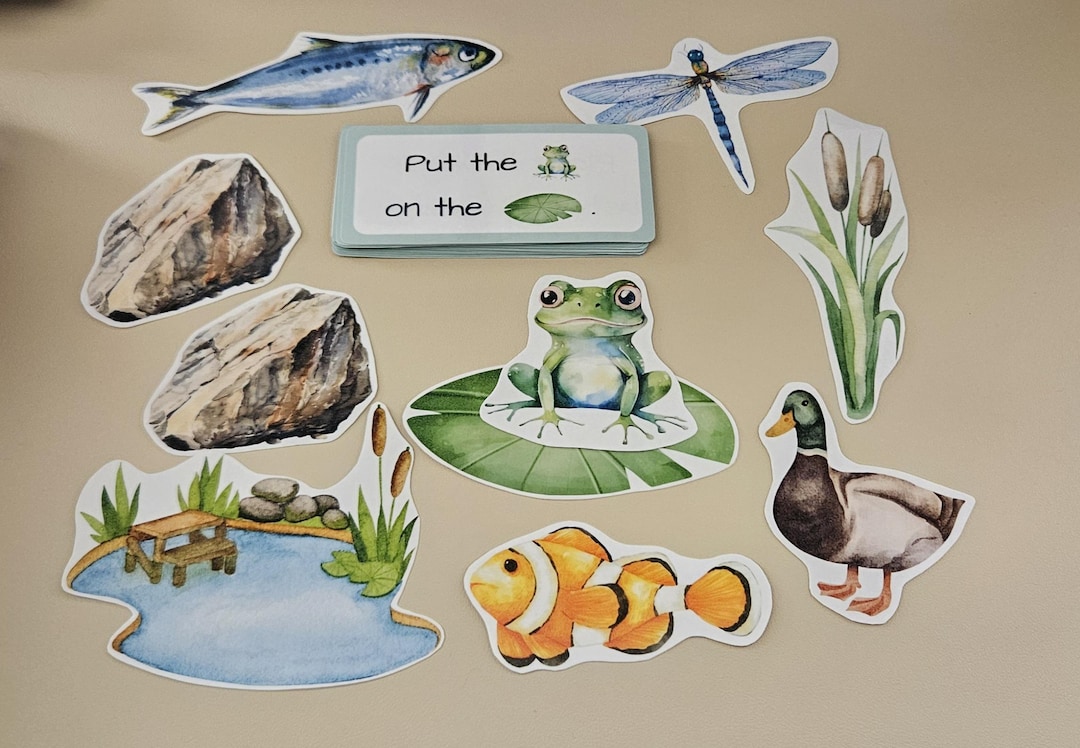 Prepositions Activity Printable | Frog Pond Positional Words ...