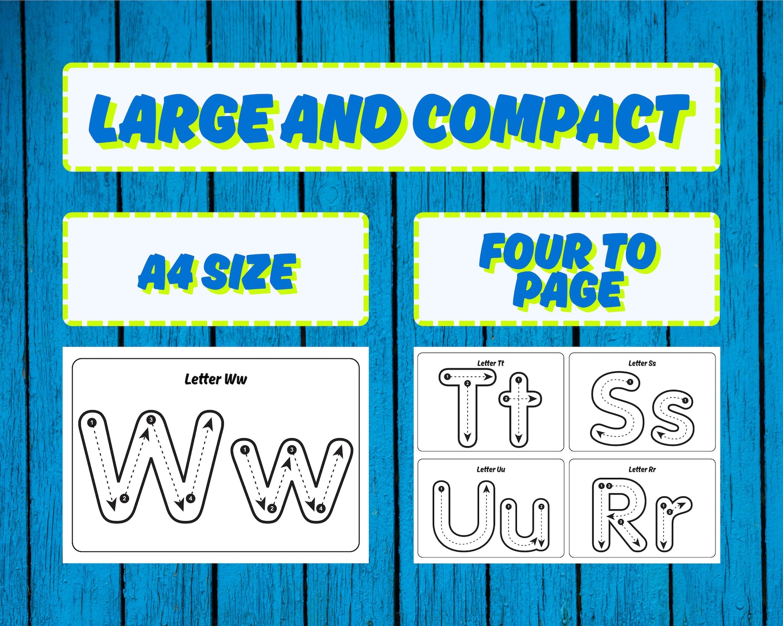 Jumbo Alphabet Tracing Letters: Uppercase & Lowercase - Printable ...