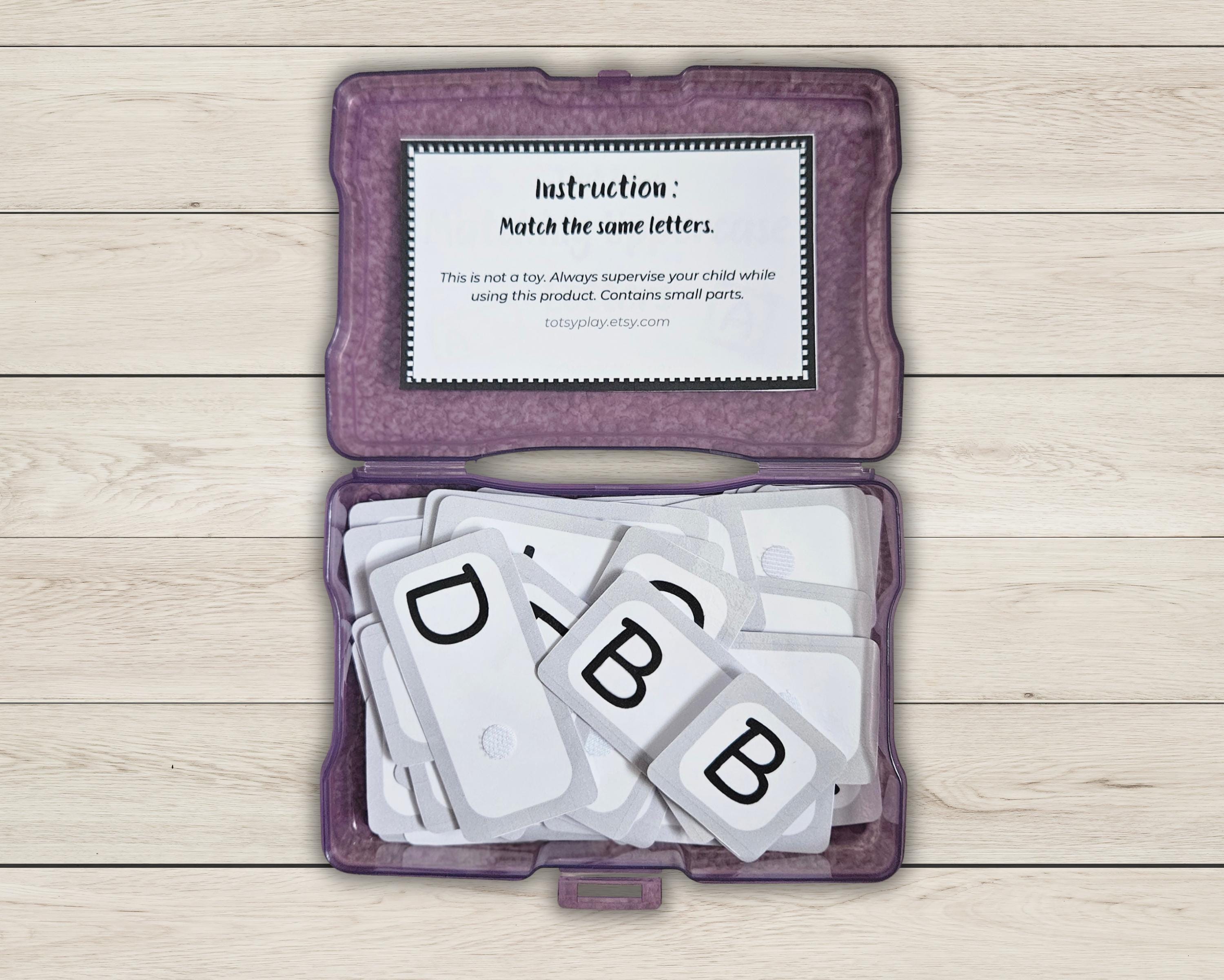 Printable PDF Uppercase Letter Matching | Task Box Learning Activity ...