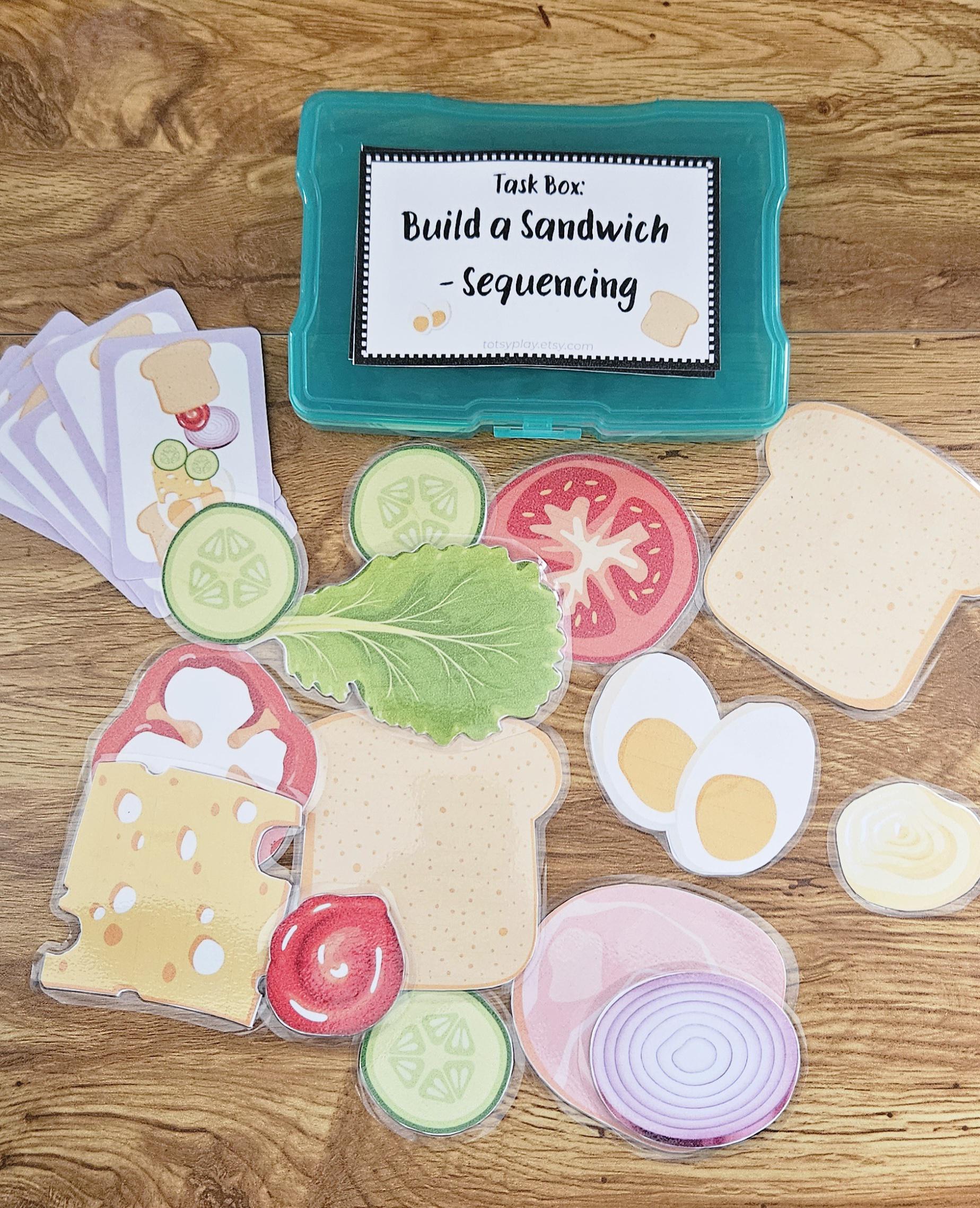 Build a Sandwich Task Box for Preschoolers | Hands-on Fine Motor ...