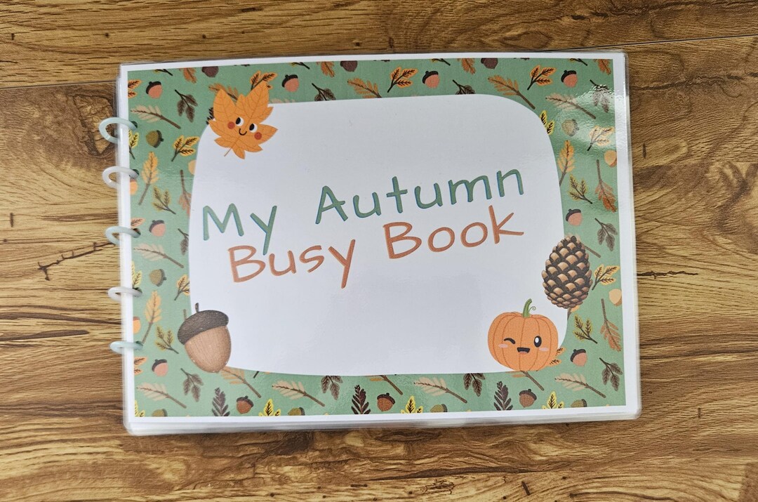 Autumn Busy Book Printable for Preschool | Fall Activity Book PDF ...