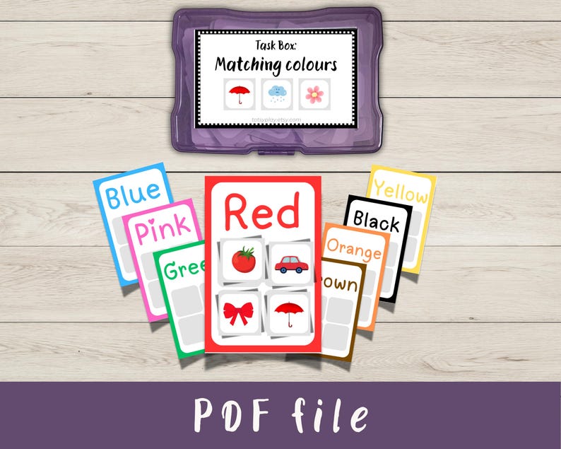 Color Matching Game: Printable Learning Activity for Preschool & SEND ...