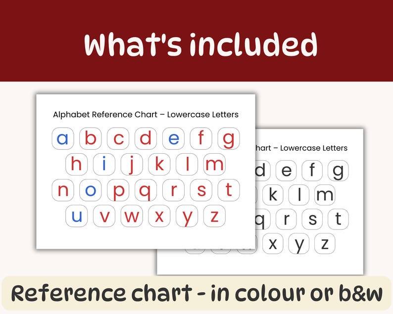 Printable Lowercase Alphabet: Montessori Literacy Resource - Blue ...