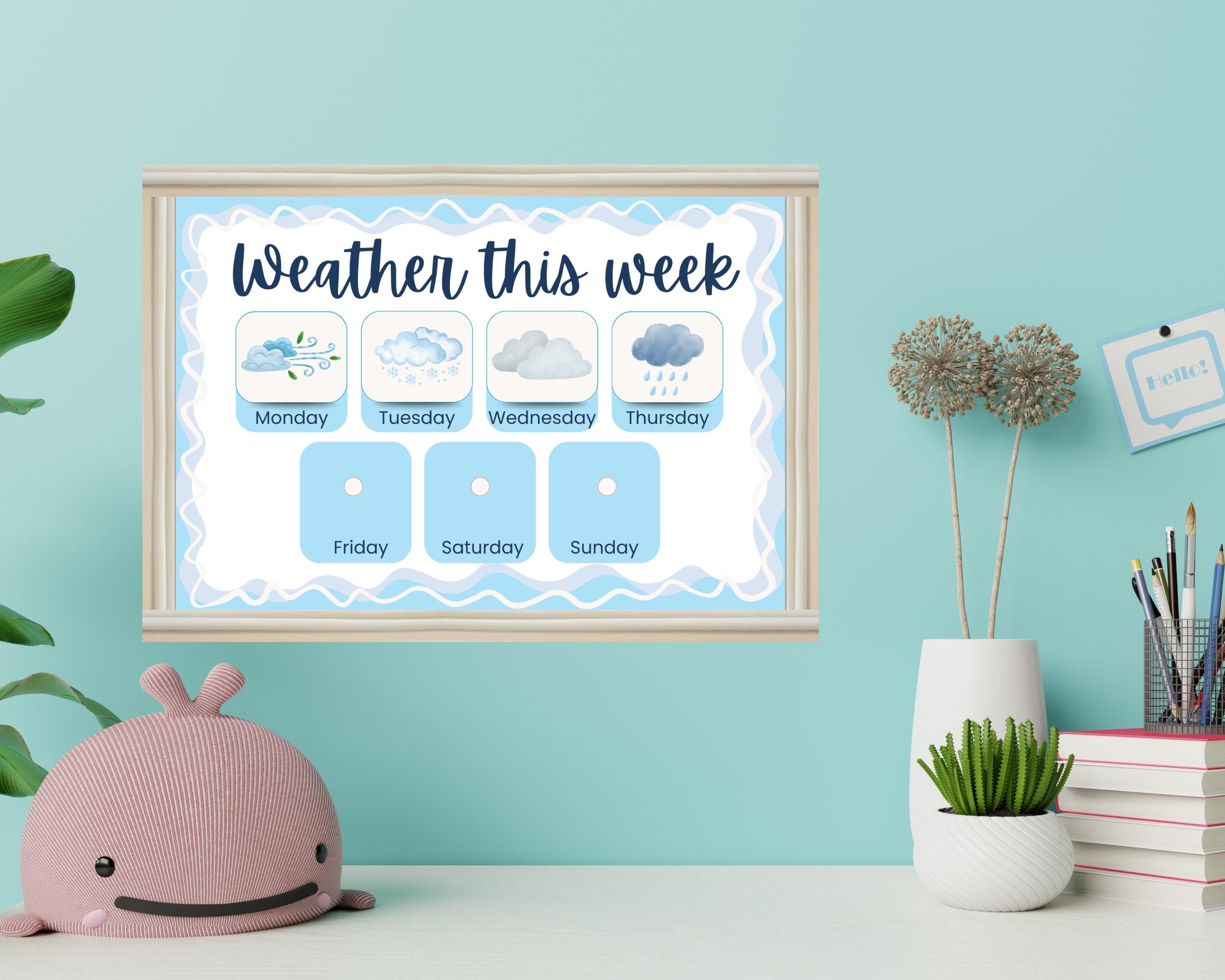 Printable Weather Charts for Kids: Preschool Learning, Daily Tracker ...
