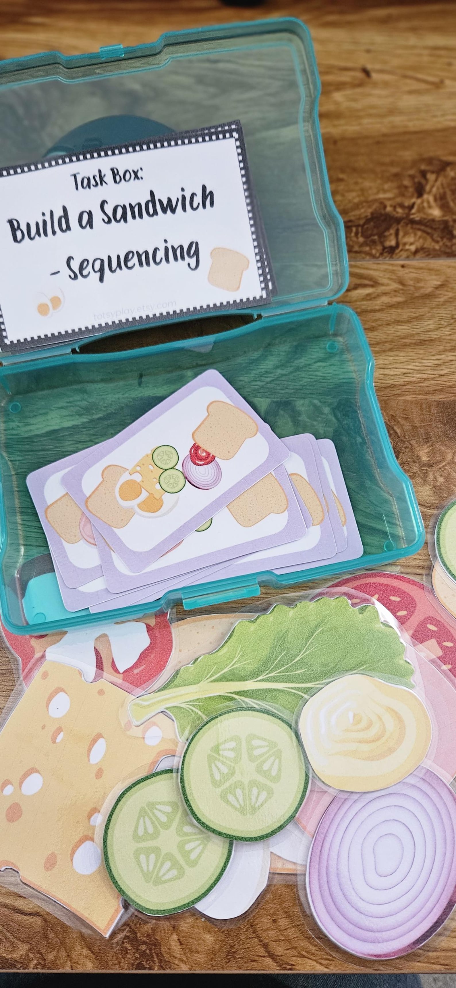 Build a Sandwich Task Box for Preschoolers | Hands-on Fine Motor ...